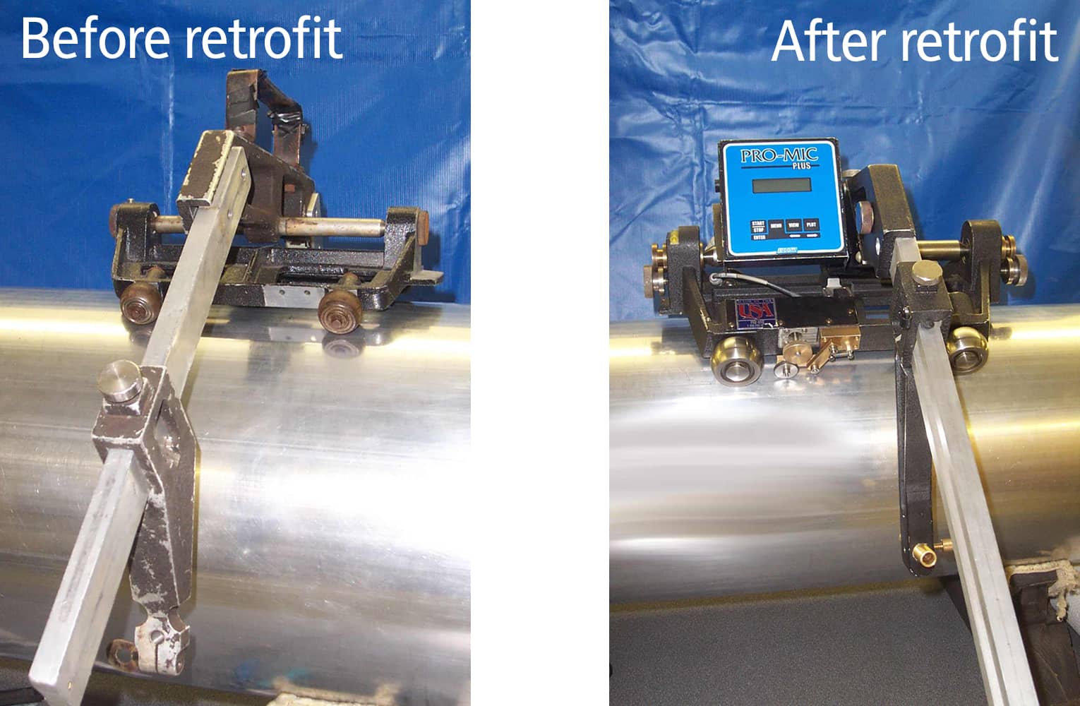 PRO-MIC Corporation | Systems | Roll Profiling Systems | Retrofit Systems